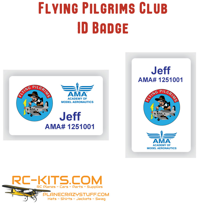 Flying Pilgrims RC Club ID Badge - We make flying fun!!!