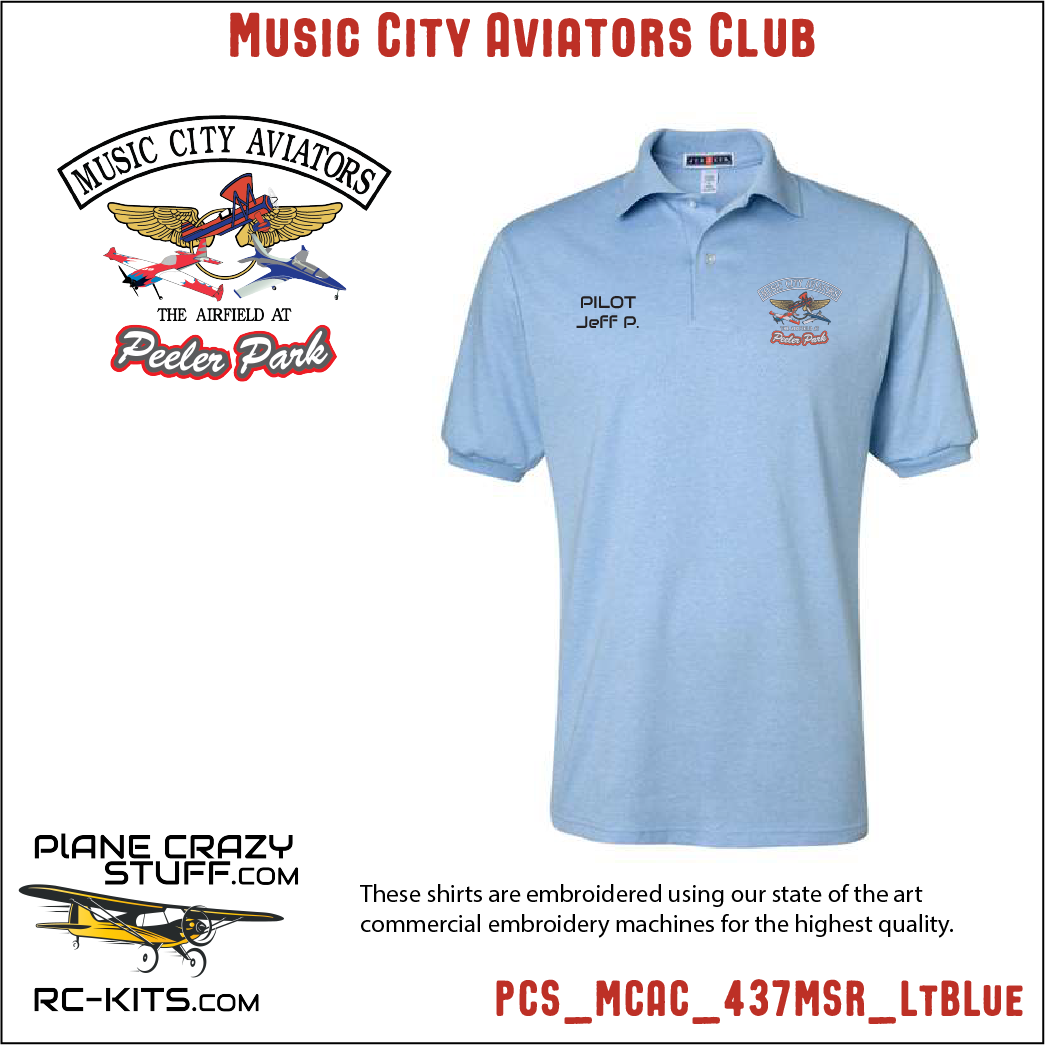 Music City Aviators Club Short Sleeve Polo - We make flying fun!!!