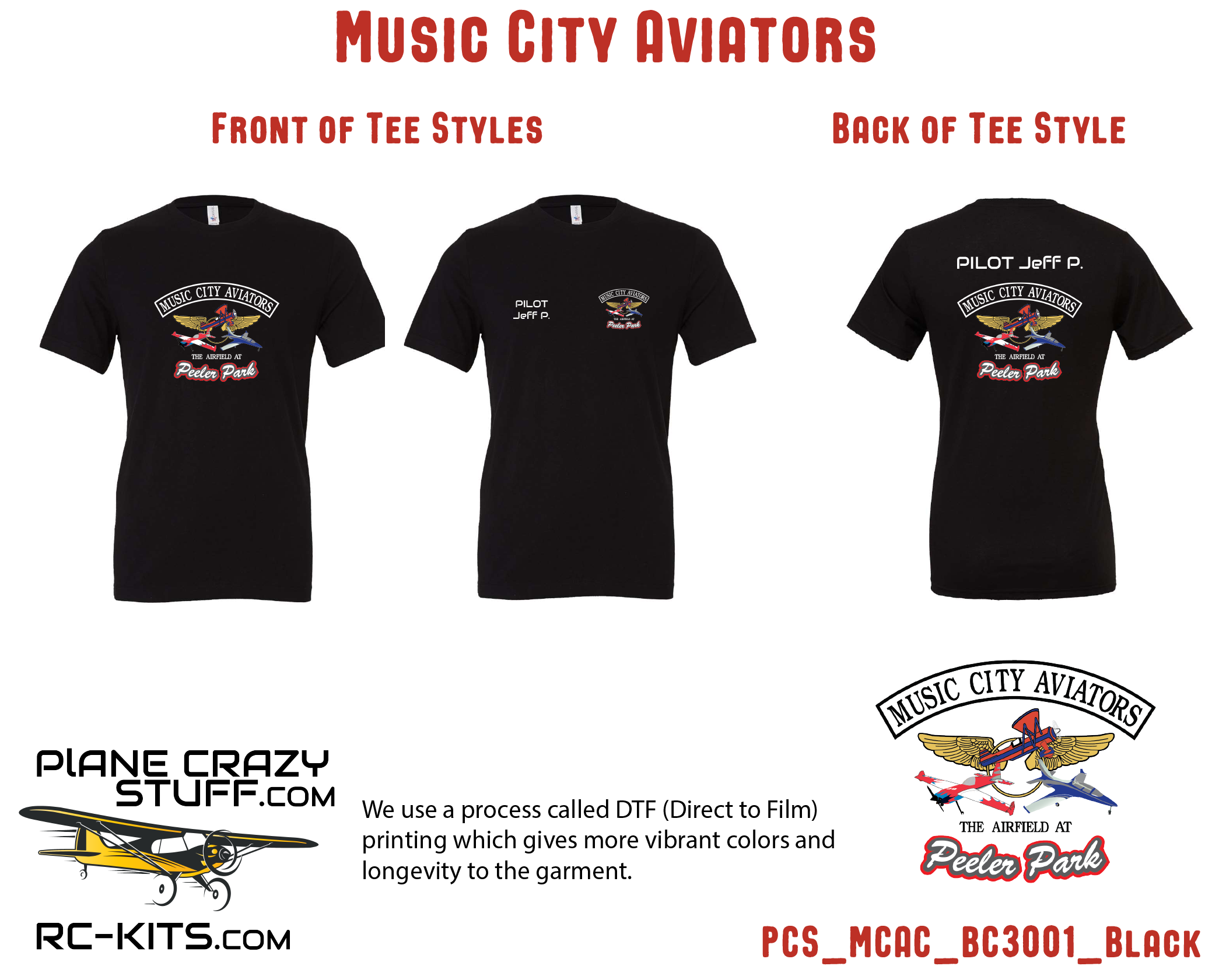 Music City Aviators Club Tee Shirt - We make flying fun!!!