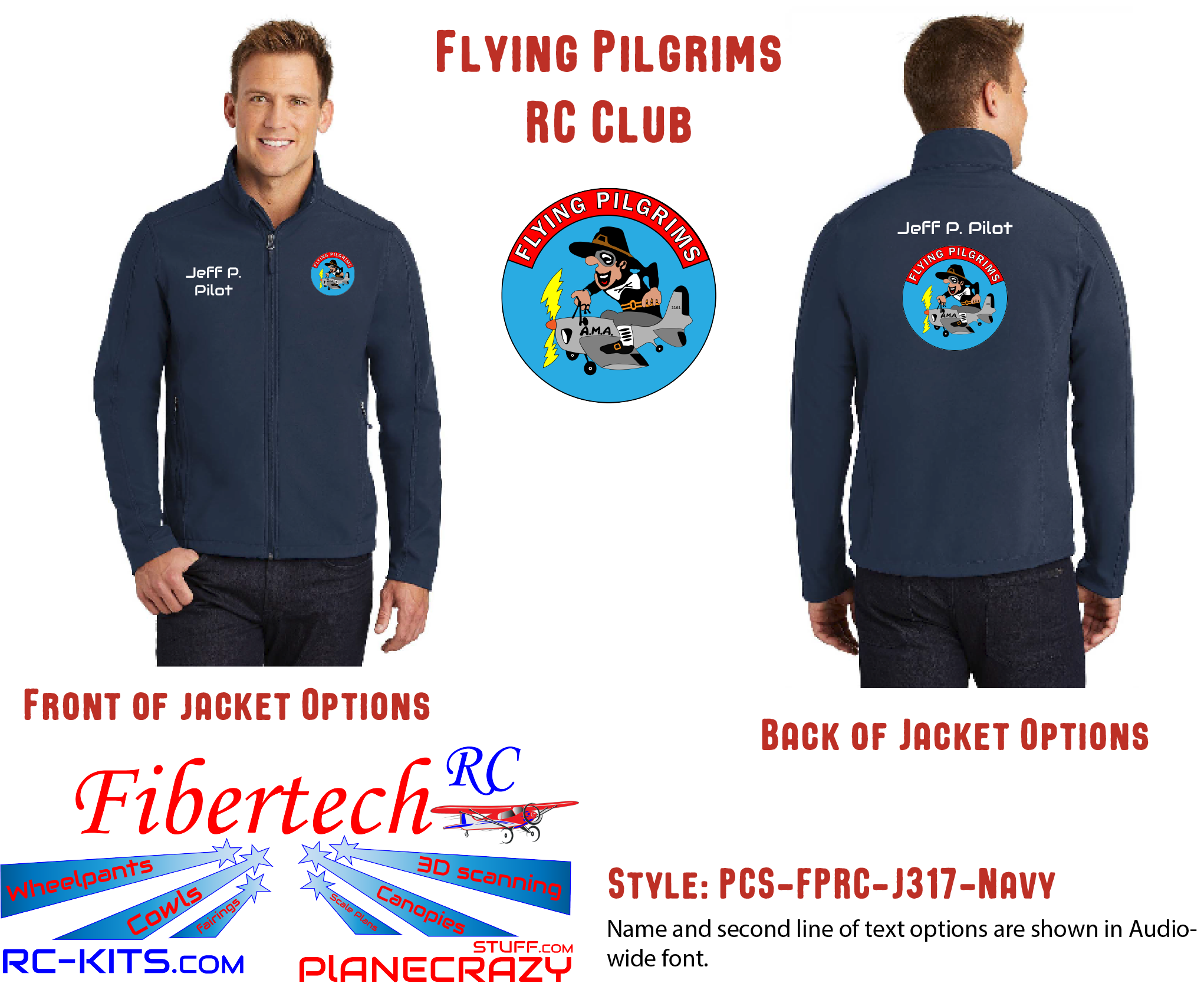 Flying Pilgrims RC Club PA Core Soft Shell Jacket - We make flying fun!!!